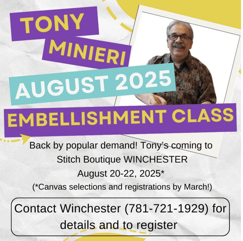Massachusetts - Embelishment with Tony Minieri @Stitch Boutique ...